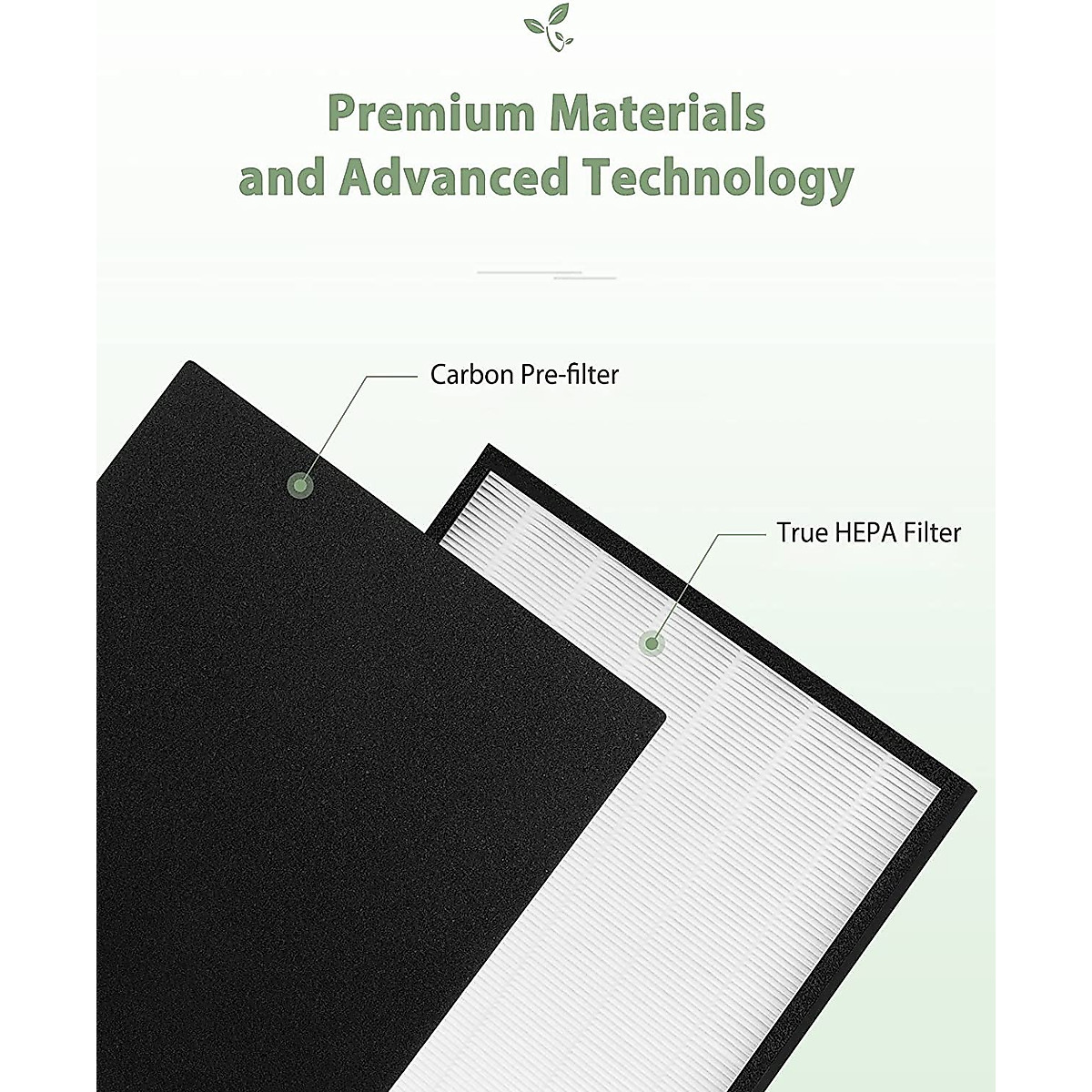 Future Way 2-Pack FLT5900 Filter J Compatible with Germ Guardian AC5900WCA Air Purifier, with 4 Carbon Filters, Part# FLT5900
