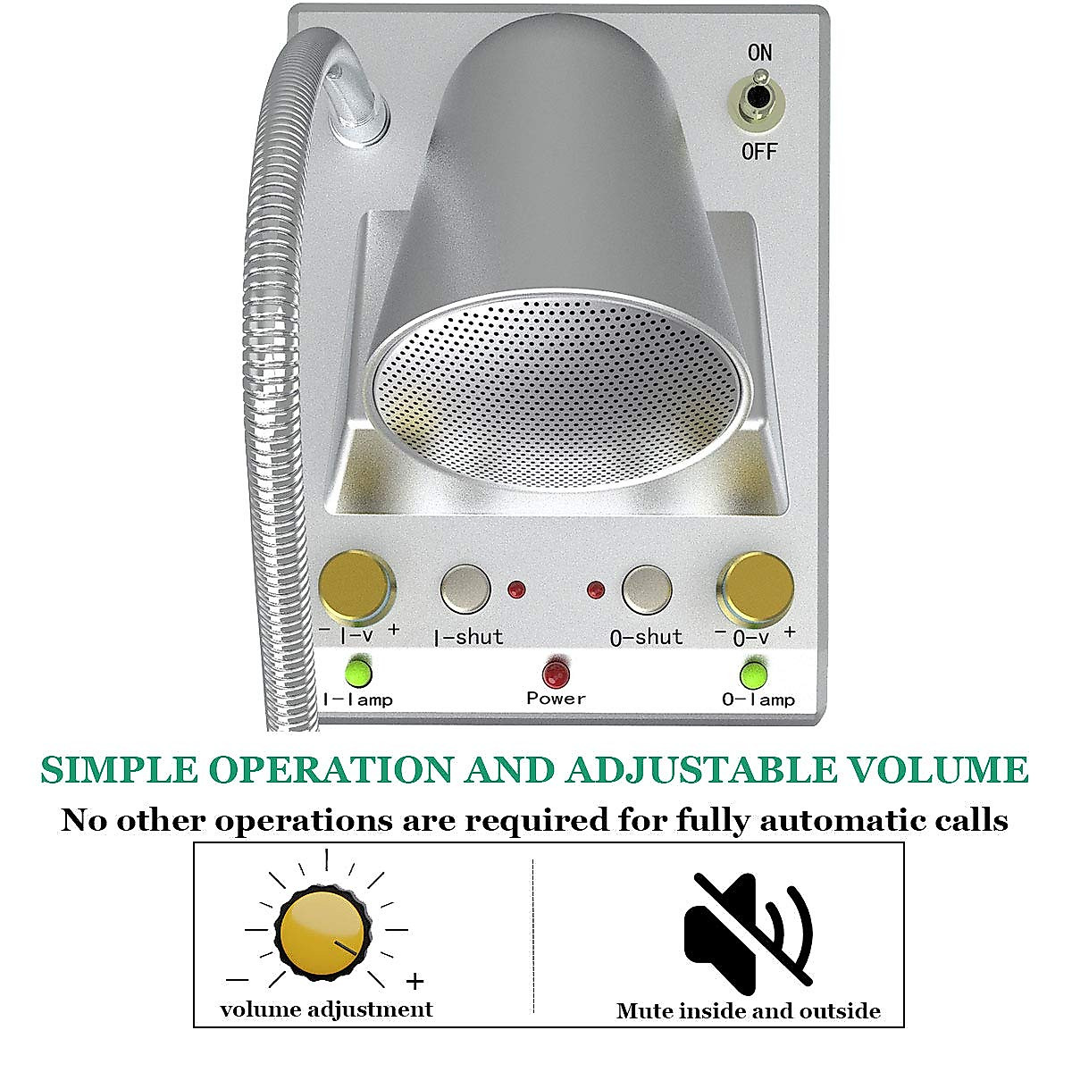 Retekess TW105 Intercom System for Buiness,Two Way Intercom,Anti Interference,Loud Sound,for Office,Shop,Restaurant（2 Pack）