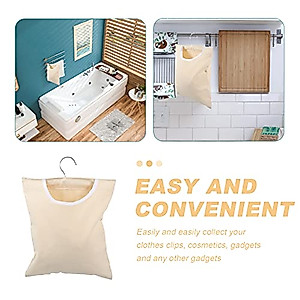 Mesh Laundry Hamper Hanging Bag Collapsible Dirty Clothes Mesh Basket Door Wall Mounted Closet Organizer for Home Room Washing Storage