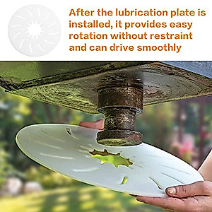 Ximoon 5th Wheel Hitch Lube Plate 16722, Perfect Diameter of 12-Inch