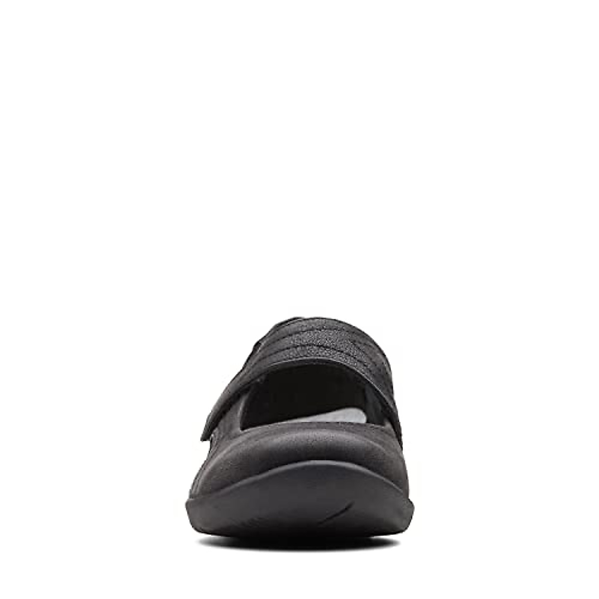 Clarks womens Sillian Bella Mary Jane Flat, Black, 8.5 Wide US