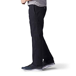 Lee Men's Extreme Motion Canvas Cargo Pant Black 34W x 32L