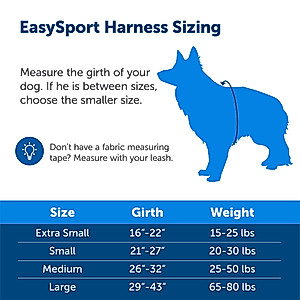 PetSafe EasySport Dog Harness – Adjustable, Padded Dog Harness with Control Handle and Reflective Piping – Large, Red