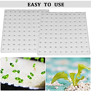 Eshylala 400 PCS Hydroponic Sponge Planting Tool Square Seedling Sponges Greenhouse Hydroponic Sponge Hydroponic Vegetable Planting Sponge for Small Bud Growth