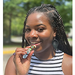 LIP BALM Mongo Kiss 6-Pack (6 tubes) by Eco Lips 100% Organic Beeswax & Cocoa Butter Lip Care with Organic Mongongo Oil - Soothe & Moisturize Dry & Cracked Lips - Made in USA. (Peppermint)