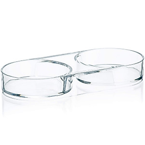 Salt and Pepper Mill Tray - Acrylic Transparent Mill Rest by urban noon - Grinders up to 2.2 inches in diameter
