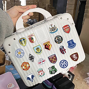 Football Team Club Stickers |100Pcs Soccer Fans Logo Sport Stickers Waterproof Vinyl Sports Decal for Water Bottle, Laptop, Phone Cases, Vinyl Waterproof Stickers, Decal Softball Gifts for Girls