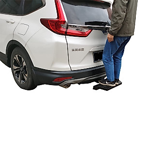 Kehosx Universal Hitch Step, Rear Bumper Protector, Towing Bumper Guard Black Hitch Steps for Most Cars SUV Trucks Pickups, Anti Slip and Rust Towing Receiver