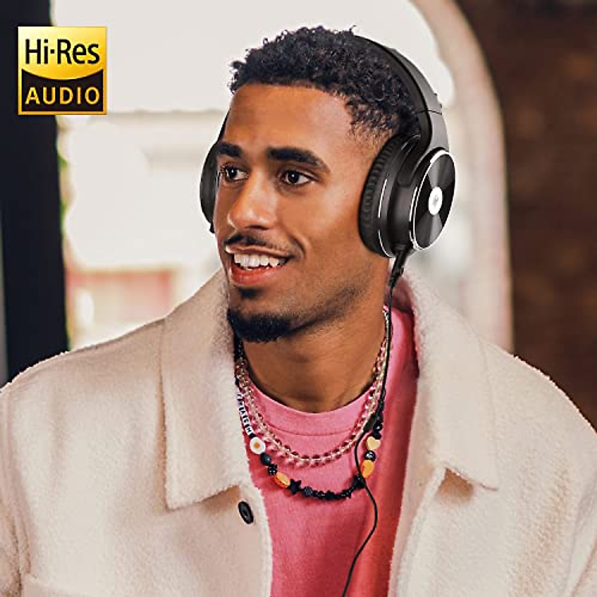 OneOdio Wired Headphones - Over Ear Headphones with Noise Isolation Dual Jack Professional Studio Monitor & Mixing Recording Headphones for Guitar Amp Drum Keyboard Podcast PC Computer