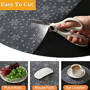 XGOLD Non-Adhesive Non-Slip EVA Shelf Liner Refrigerator Liners Kitchen Cabinet Liner Drawer Mats Clear Liner for Shelves,Cupboard,Closet,Pantry,Table Waterproof Oilproof Washable（17.7 x 118 inch）