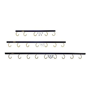 Titan Track Adjustable Overhead Garage Ceiling Storage Rack (74" Length) Holds 50lbs. per Hook, Plus 1 Additional Hook per Track Free
