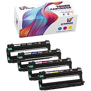 AZ Compatible with Brother DR221 (DR221BK, DR221C, DR221M, DR221Y) 4 Color Set Drum for HL-3140, HL-3140CW, HL-3170, HL-3170CDW, MFC-9130, MFC-9130CW, MFC-9330, MFC-9330-CDW, MFC-9340, MFC-9340CDW