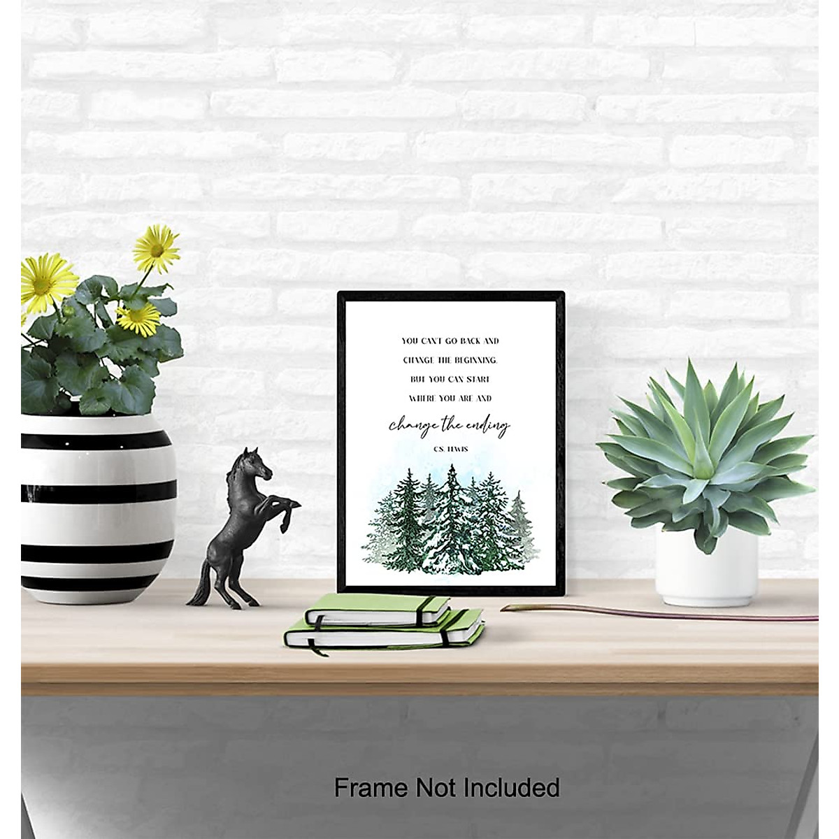 Motivational Positive Inspirational Quotes Decor Wall Art - Uplifting Encouragement Gifts for Women, Men - Uplifting Encouraging Sayings for Wall Decor - Home Office Posters 8x10