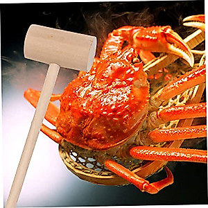 20pcs Wooden Hammer Kidcraft Playset Cajas Para Fresas Con Chocolate Wood Tools Seafood Crab Crackers Seafood Hammer Wood Beat Wood Mallet Food Mallet Household Bench