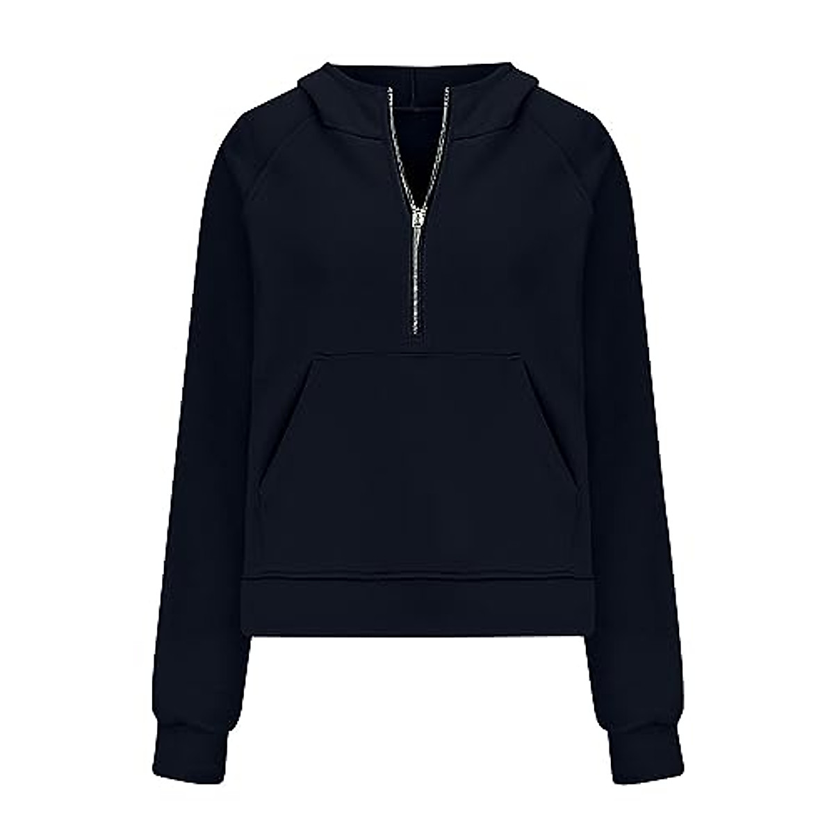 DOLKFU prime shopping online cute fall outfits for women Cropped Zip up Hoodies For Women Oversized Long Sleeve Fashion Pullover Casual Lightweight Sweatshirts with Pocket Navy XL