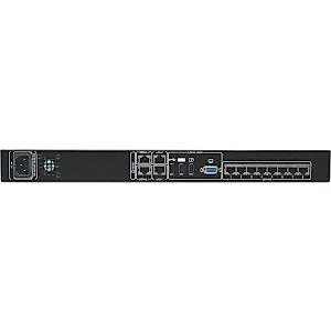 TRIPP LITE 8-Port Compact 1+1 User Rackmount Cat5 IP KVM Switch (B072-008-1-IP),Black