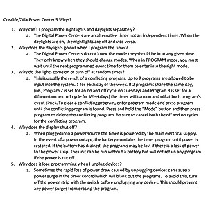 Zilla Reptile Pet Habitat Lighting & Terrarium Heat Power Center Timer, Digital