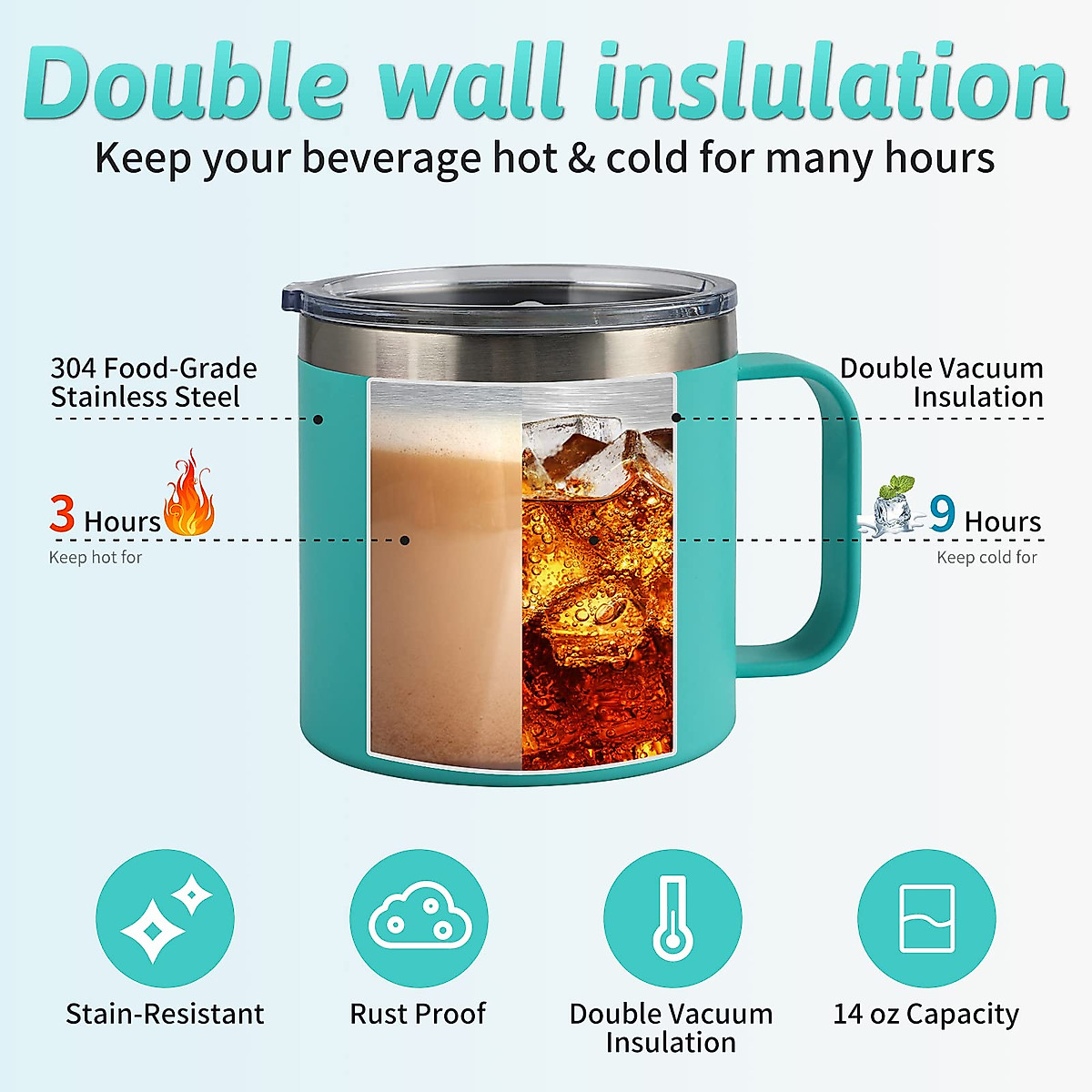 RAYKUL 40th Birthday Gifts for Women - Funny Birthday Gifts for Women 40th Coffee Mug 14 OZ, 40 Year Old Birthday Gifts Idea for Women