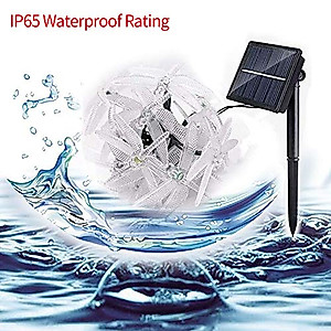 21ft 30LED Dragonfly Solar Powered String Lights, Outdoor Solar Fairy Lights Solar Waterproof Decoration Light for Home, Garden, Patio, Christmas Tree, Flower, Lawn, Festival