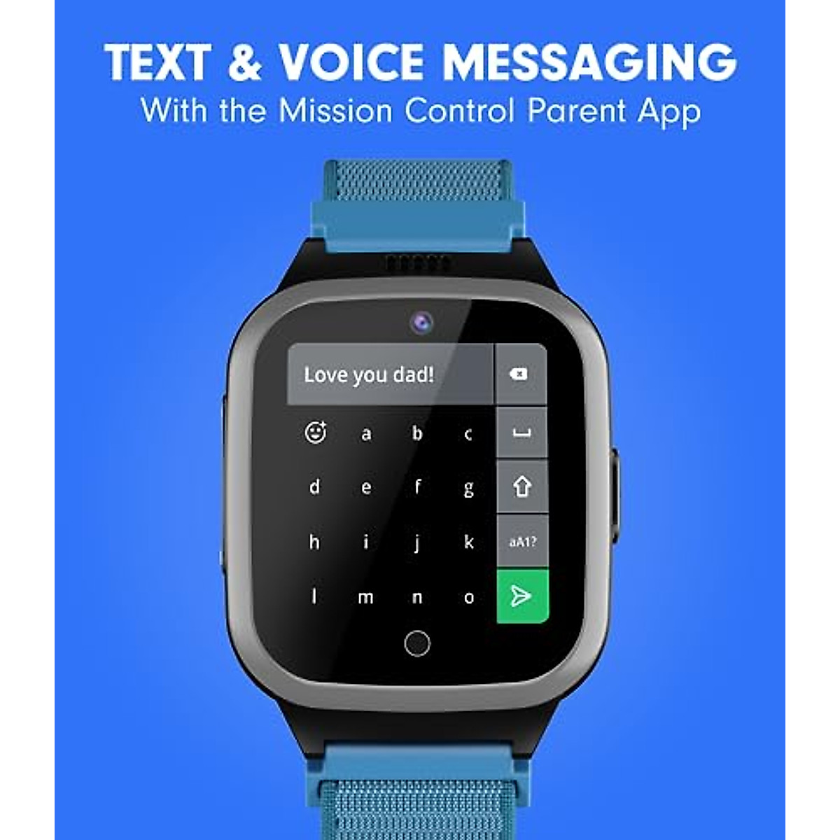 JrTrack 2 SE Smart Watch for Kids by Cosmo | 4G Phone Calling & Text Messaging | SIM Card & Flexible Data Plans | GPS Tracker Watch for Kids | Children’s Smartphone Alternative (Blue)