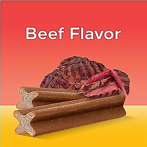 PEDIGREE DENTASTIX Large Dog Dental Treats Beef Flavor Dental Bones, 62.4 oz. Multipack (72 Treats)