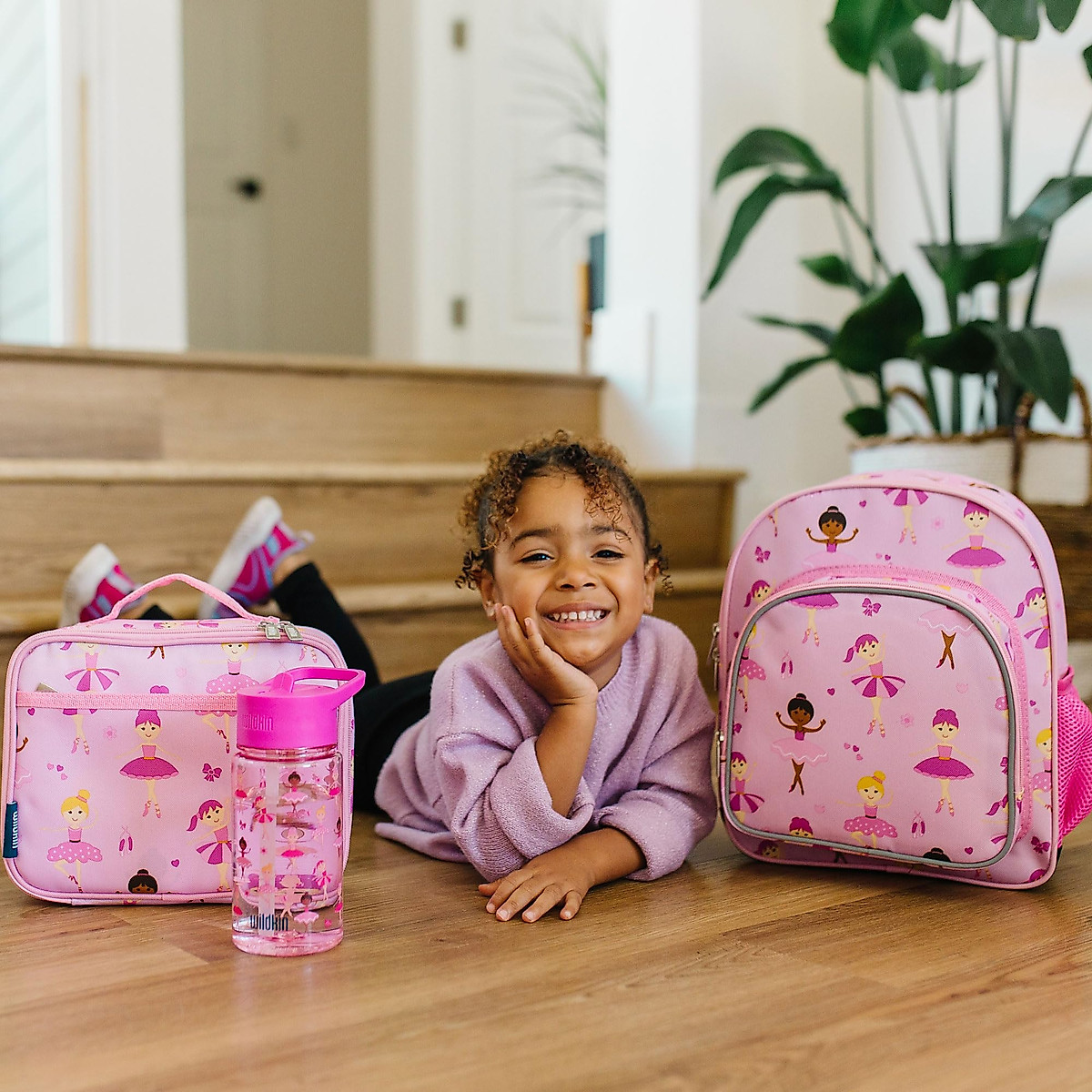 Wildkin 12 Inch Backpack Bundle with Original Nap Mat (Ballerina)