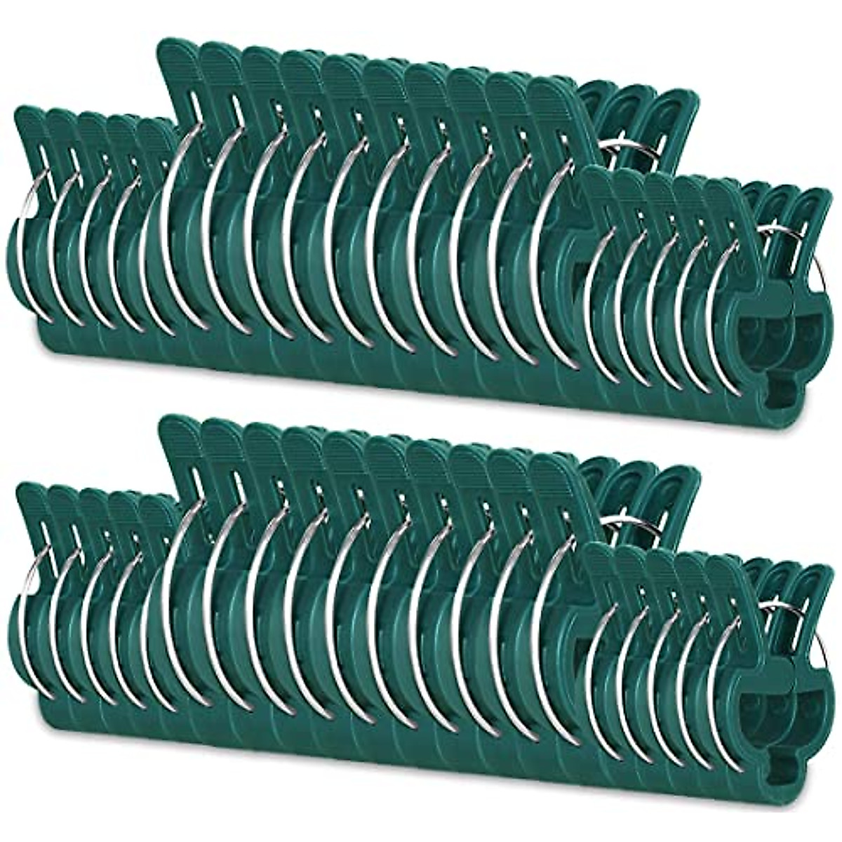 Yinghezu 40 Pcs Plant Support Clips,Flower and Vine,Garden Tomato Plant Support Clips for Supporting Stems,Vines Grow Upright Climbing,Tool for Straightening,Tomato Cage,Trellis. 2 Sizes in one Pack