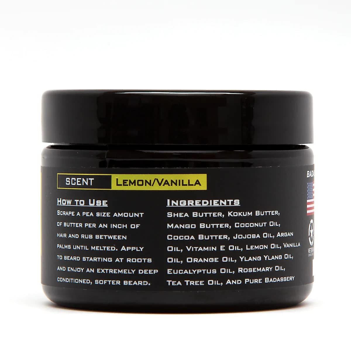 Badass Beard Care Beard Butter For Men - THE LADIES MAN, 3 oz - Made of Natural Ingrediens for Healthy, Soften and Itchness Free Beard and Mustache