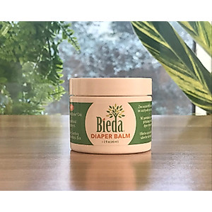 Travel Size Diaper Cream| Bieda® Mini Travel 3-Pack | 3 mini 0.25 Oz jars | Soothing cream with gentle natural ingredients. Zinc Oxide Free Barrier Glides on easily with no sticky residue.