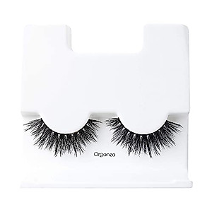KISS Lash Couture Naked Drama False Eyelashes, Organza', Cushion Flexi Band, Contact Lens Friendly, Easy to Apply, Reusable Strip Lashes, Includes 1 Pair of Fake Lashes