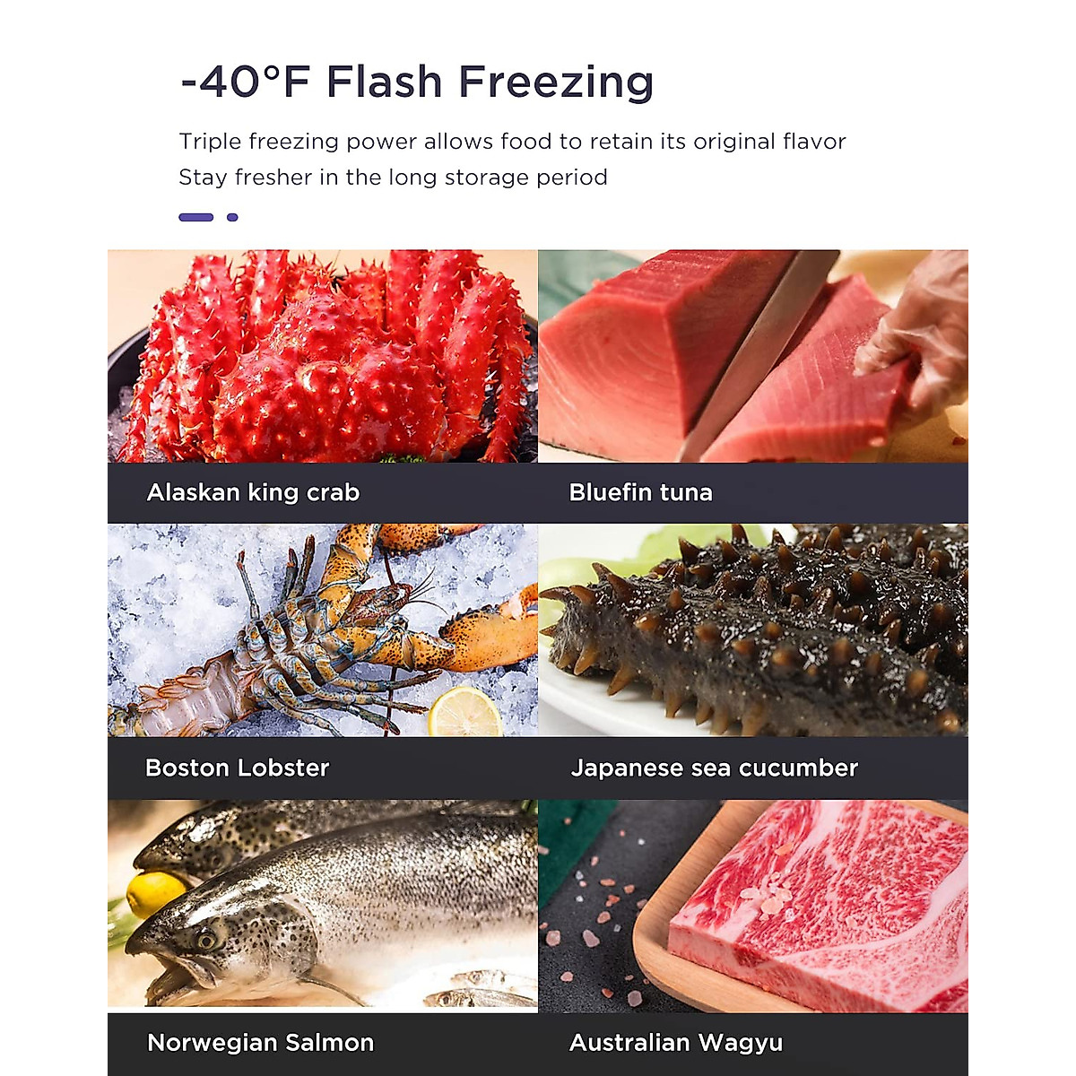 SOUKOO Chest Freezer Super-low temperature Freezers 14℉ to -40℉ (Black, 3.5 Cubic Feet), (UlTRA)