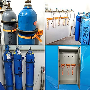 Propane Tank Holder, Propane Tank Mount ABS Gas Cylinder with Installation Expansion Screws and 59 Inch Strap Supported 4"-16" Cylinders, Propane Tank Cylinder Rack for Boat,RVs ,Trailers (Grey,1pc)