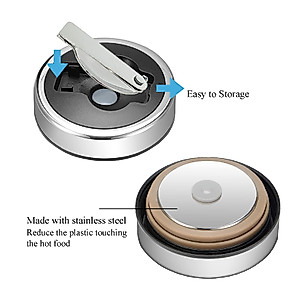 Alxeme Food Jar Vacuum Insulated Lunch Container Wide Mouth Bento Box with Leak Proof Cap 27OZ Stainless Steel Hot Food Meal Carrier with Spoon & Handle for Kids/Adult Food Flask - Black