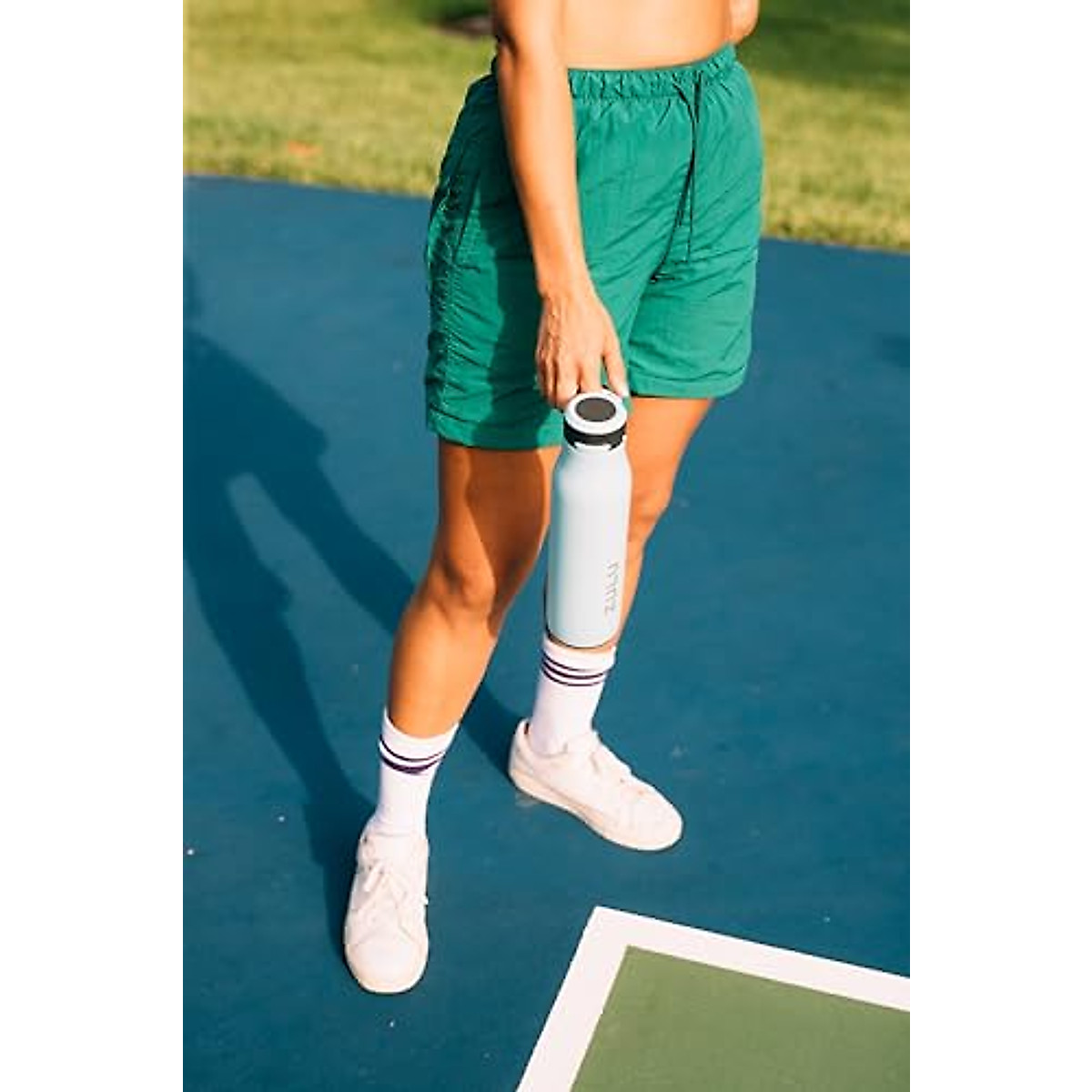 ZULU Ace Vacuum Insulated Stainless Steel Water Bottle with Leak-Proof Locking Lid and Removable Base, 24oz Bottle