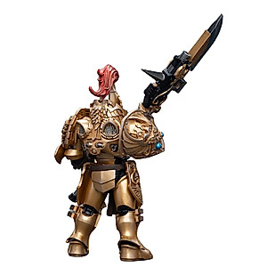 HiPlay JoyToy Warhammer 40K Collectible Figure: Adeptus Custodes Custodian Guard with Guardian Spear 1:18 Scale Action Figures JT7806 (Guard with Guardian Spear)