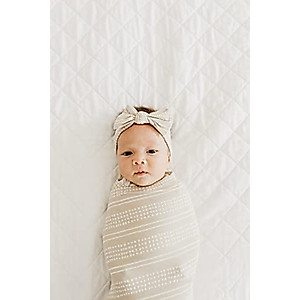 Copper Pearl Large Premium Knit Baby Swaddle Receiving Blanket Clay