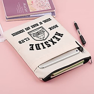 MEIKIUP Owl Inspired Gift Hexside Book Club Makeup Bag Owl Fan Gift Hexside School of Magic and Demonics The Owl House Coven (Hexside Club BS)