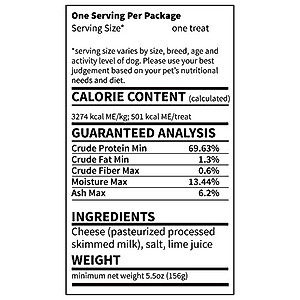 Himalayan Pet Supply Cheese Chews|Long Lasting, Stain Free, Protein Rich, Low Odor|100% Natural, Healthy & Safe|No Lactose, Gluten Or Grains|for Dogs 55 Lbs&Brown,X-Large(521015),5.3 Ounce (Pack of 1)