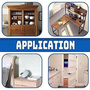 Zorfeter 6 Pcs Door Stoppers Wall Protector Round Silicone Wall Shield Cushion Self Adhesive Door Handle Bumper Silencer for Walls (White, Gray, Black)