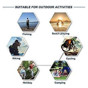 Women's Summer Sun Hat Wide Brim UV UPF50 Protection Hats Foldable Packable Ponytail Bucket Cap for Safari Beach Fishing Gardening Beige