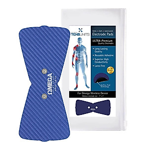 OMEGA Ultra Premium 7" x 3" Butterfly Electrodes for Omega Wireless - 1 Pack (Single Pad)