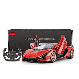 RASTAR RC Car Lamborghini Sián FKP 37 1/14 Remote Control Car, Lamborghini Toy Rc Car for Kids Boys6-12 - RED