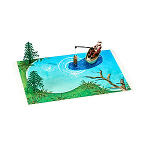 DecoPac Fisherman with Action Fish DecoSet Cake Decoration, 3 Piece Set, (16334)
