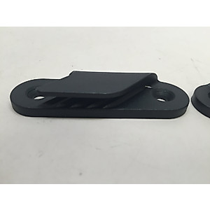 MARINE BOAT CANOE KAYAK PAIR of BLACK CLAM FINE LINE CLEATS LEFT RIGHT SIDE