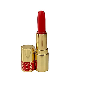 YVES SAINT LAURENT Rouge Volupte Shine Lipstick Balm # 45 Red RougeTuxedo MINI/SMALL/SAMPLE SIZE/TRAVEL SIZE