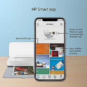 HP Tango X Smart Wireless Printer with Indigo Linen -cover – Mobile Remote Print, Scan, Copy, HP Instant Ink (3DP64A)