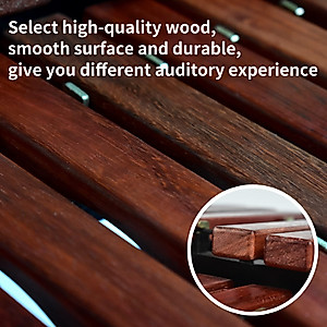 Voodans 32 Note Xylophone Professional Wooden Glockenspiel Xylophone with Mallet and Adjustable Stand