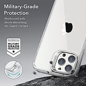 ESR Classic Kickstand Case Compatible with iPhone 14 Pro Max Case, Clear Case with Stand, Military-Grade Protection, Built-in Camera Ring Stand, Scratch-Resistant Acrylic Back, Clear