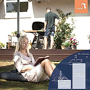 Baser Patio Umbrella Base w. fillable Sandbag Weights 110 LBS, up to 11.5 ft Patio Umbrella, Made of Recycled Materials in Denmark
