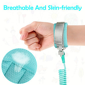 Yuepin Backpack Leash for Toddlers + Anti Lost Wrist Link, Owl Kids Backpack Harness with Leash for 1-5 Years Old Boys and Girls Christmas Gift (Owl Blue)